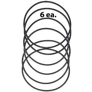 Kinetic Wares 151122 Oring Compatible with Big Blue, Pentek Pentair O-Ring OEM Size 6 Pcs w/Dow Molykote 111 O-Ring Lubricant and Scratch Free O-Ring Pick
