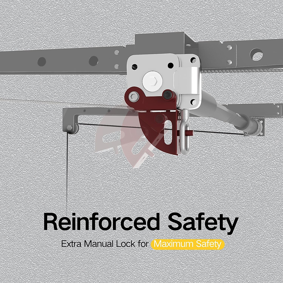 KOKORACKER Overhead Garage Storage Rack, 4x4 Ft Garage Ceiling Storage Lift, Heavy-Duty Ceiling Mounted Garage Storage Lift System for Garage Organization, 250lbs Weight Capacity