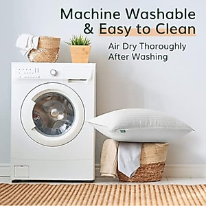 Premium King Size Bed Pillows - Set of 2, 20"x36", Cooling Hotel Quality, Down Alternative, Medium Firm Support, Ideal Gift for Back & Side Sleepers