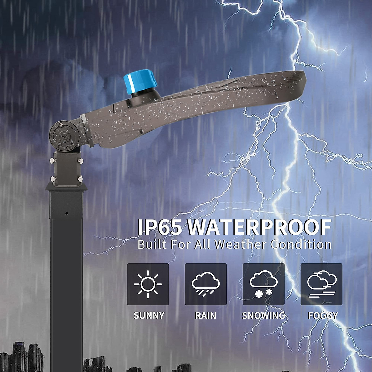 Suchace LED Parking Lot Light 200W,Street Light Dusk to Dawn with Photocell, 25000 Lumens, 5000K LED Shoebox Light, Outdoor Commercial Area Lighting Fixture(Waterproof IP65), Slip Fit Mount