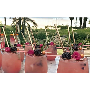 Oojami 36 piece Disposable Stemless Platic Wine Tumbler Cups Unbreakable Crystal Clear Gold Rim Plastic Wine Glasses elegant Drinkware for Wedding, Birthday, Indoor outdoor Pool 12 Ounce