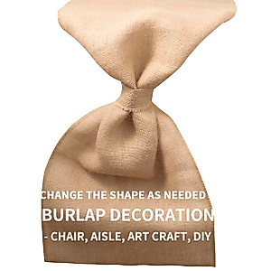 ANQLRMD 10 Pack Burlap Table Runners Bulk (12 x 108inches Long), Runner for Wedding, Party Table Decorations, Boho Décor - Natural Rustic Jute Burlap Runner for Table