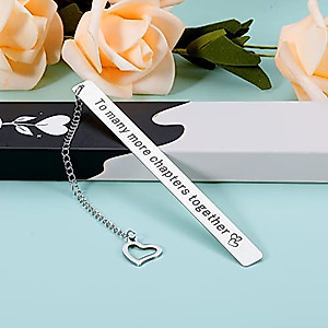 Valentines Gifts for Women Men Anniversary Birthday Bookmark Gifts for Boyfriend Girlfriend Husband Wife Sweetest Day Wedding Engagement Gift for Groom Bride Fiance Fiancee Him Her Christmas Gift