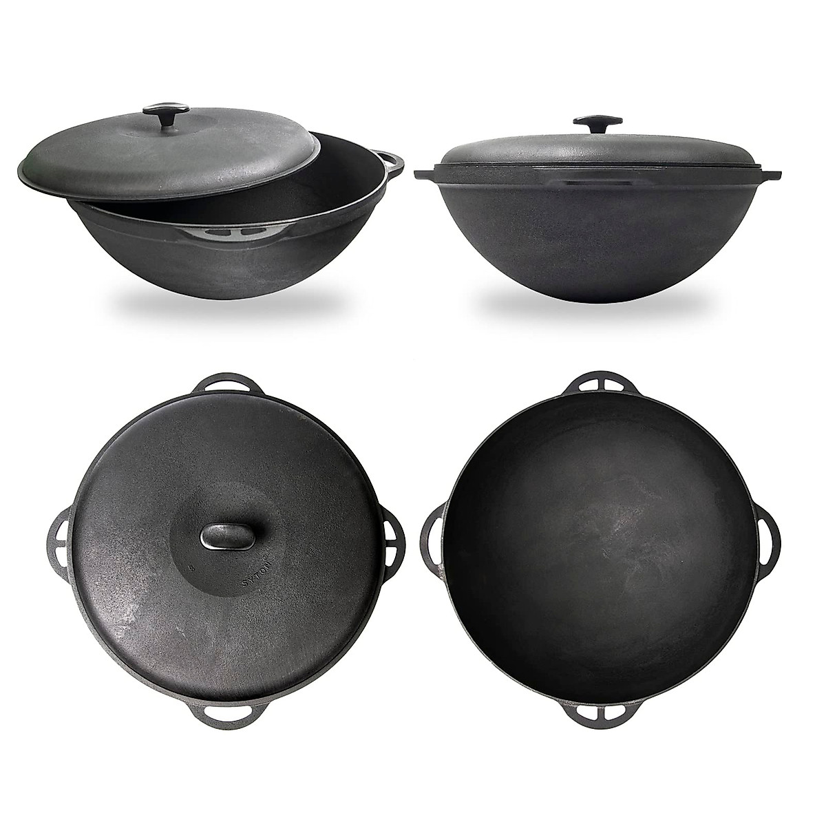 Dutch Oven Pot with Lid Syton 31.7 Quarts (30 L) - Camping Dutch Oven - Cast Iron Cookware Set - Uzbek Kazan Cast Iron – Premium Camping Cookware