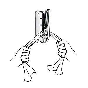 Wall-Mounted Rag Cutter, Rag Cutter Wall Mount, Shirt Cutter Orange Rag Cutter, T Shirt Cutter Tool Easily Cut Rags, Old Sheets, Towels, T-Shirts, Sheepskin Cloth and Bailing Twine (1 pack)