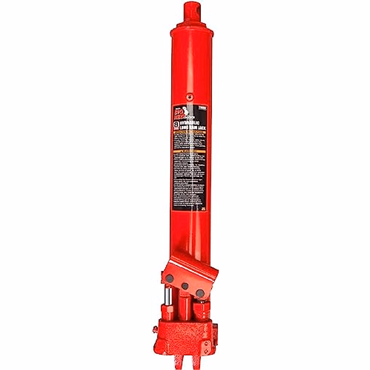 Yellow Jacket AS30808 Hydraulic Long Ram Jack with Double Piston Pump and Clevis Base (Fits: Garage/Shop Cranes, Engine Hoists, and More): 8 Ton (16,000 lb) Capacity, Red