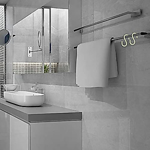 Mini Skater 2.5" Small Plastic S Shaped Hooks, Multifunctional Portable S Shape Hanging Hooks for Hanging Plants, Kitchen, Bathroom Hook Clothes S-Hooks(10Pcs,Light Green)