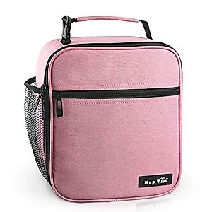 Hap Tim Lunchbox for Adult, Insulated Lunch Bag for Women, Reusable Lunch Box, Spacious Lunchbag, Pink (18654-PK)