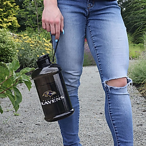 FOCO Baltimore Ravens NFL Large Team Color Clear Sports Bottle