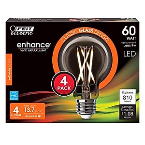 FLMN LED A19 SW 9W 4PK