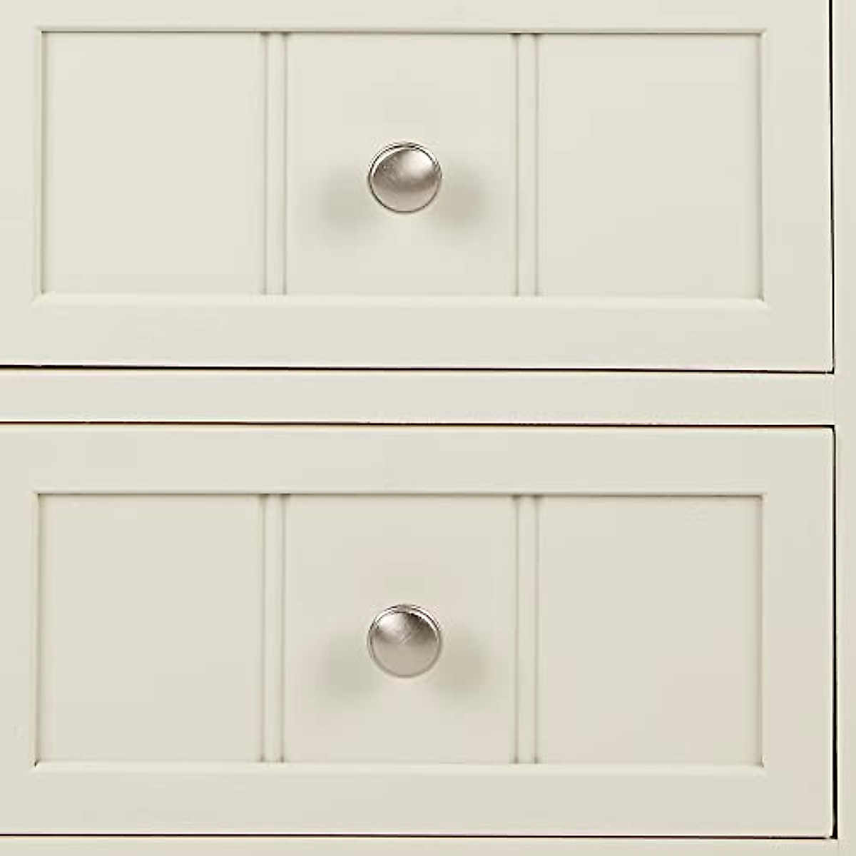 Decor Therapy Simplify 3-Drawer Accent Table, Buttermilk 15.75 in x 11.8 in x 26 in