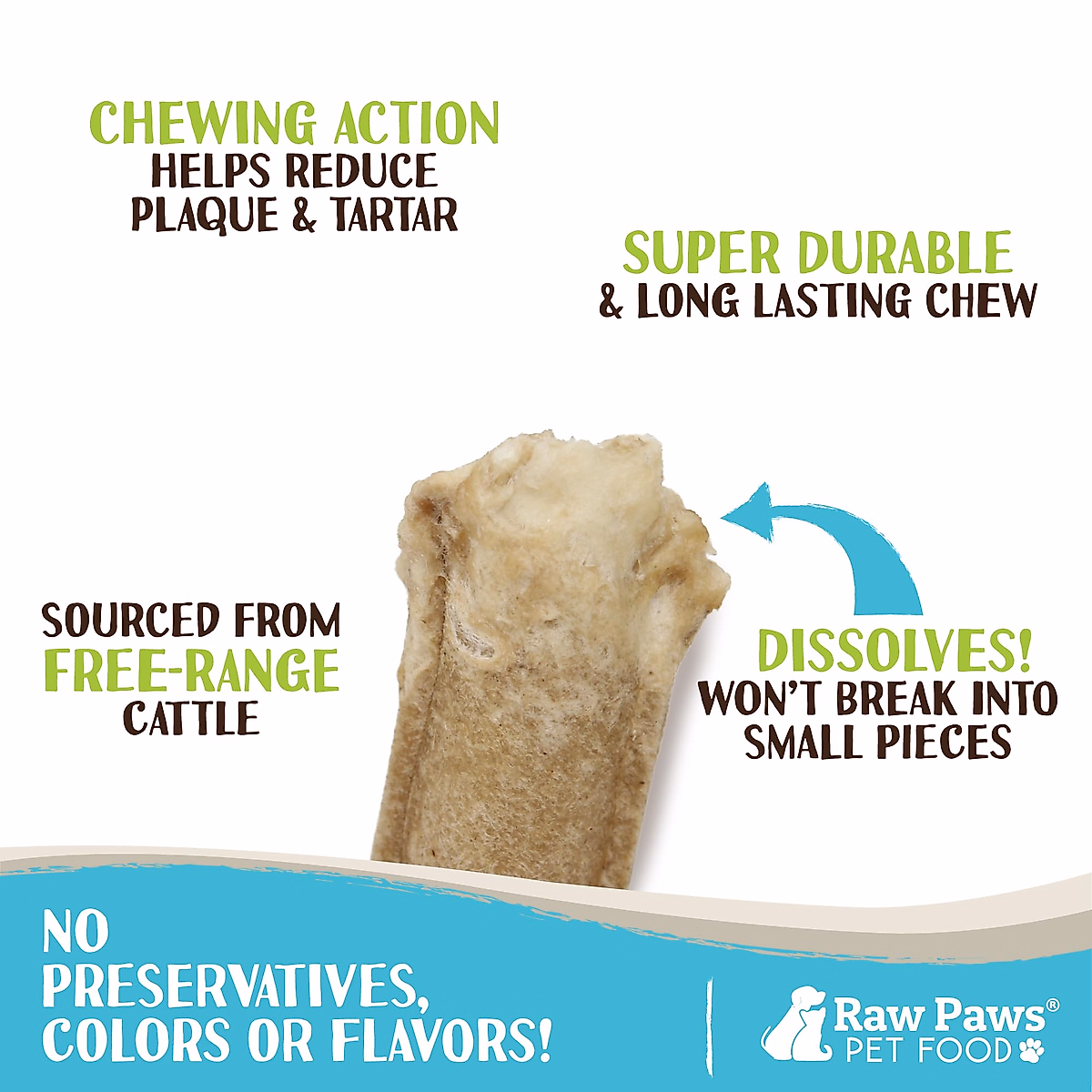 Raw Paws 10-inch Compressed Rawhide Sticks for Dogs, 20-ct - Pressed Rawhide Chews for Large Dogs & Medium Dogs - Safe Raw Hide Rolls - Natural Rawhide Dog Chew Long Lasting for Aggressive Chewers