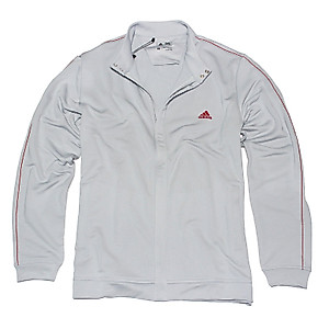 adidas Golf Men's Full Zip Tricot Jacket, Chrome, XX-Large