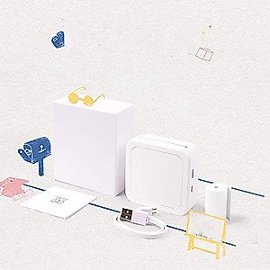 1 Piece Photo Instant Printer Mini Pocket Thermal Printers with 1 Paper Roll Student Wrong Question Organizer