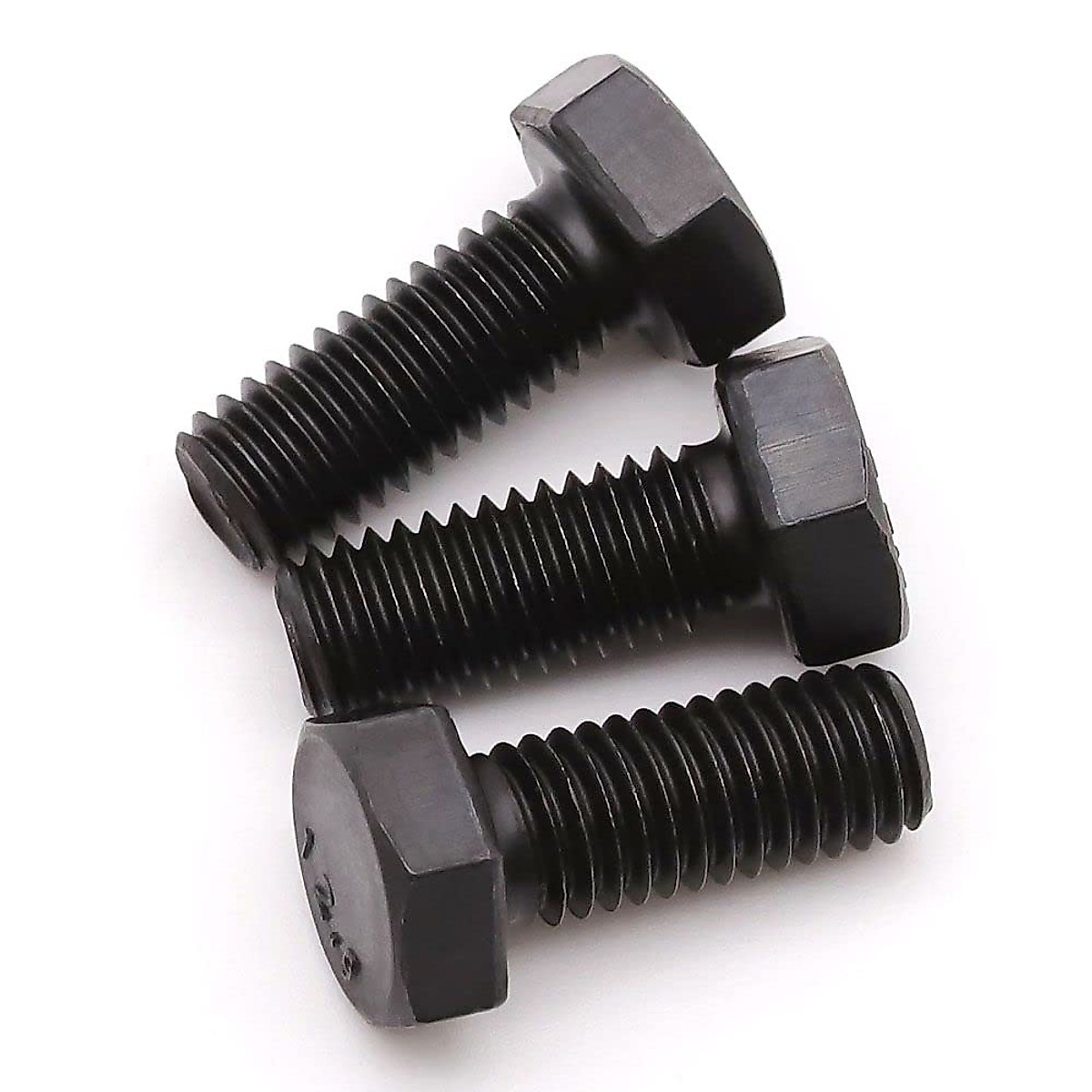 M8 x 20 mm (20 pcs) Hex Bolts Hex Screws, Black Oxide Finish Hexagon Head Bolts, 12.9 Grade Alloy Steel, Full Thread, Machine Thread