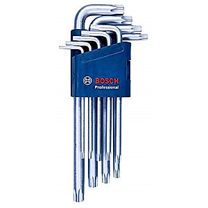 Bosch Professional 9-Piece TORX Angle Screwdriver Set (10.0–50.0 mm)