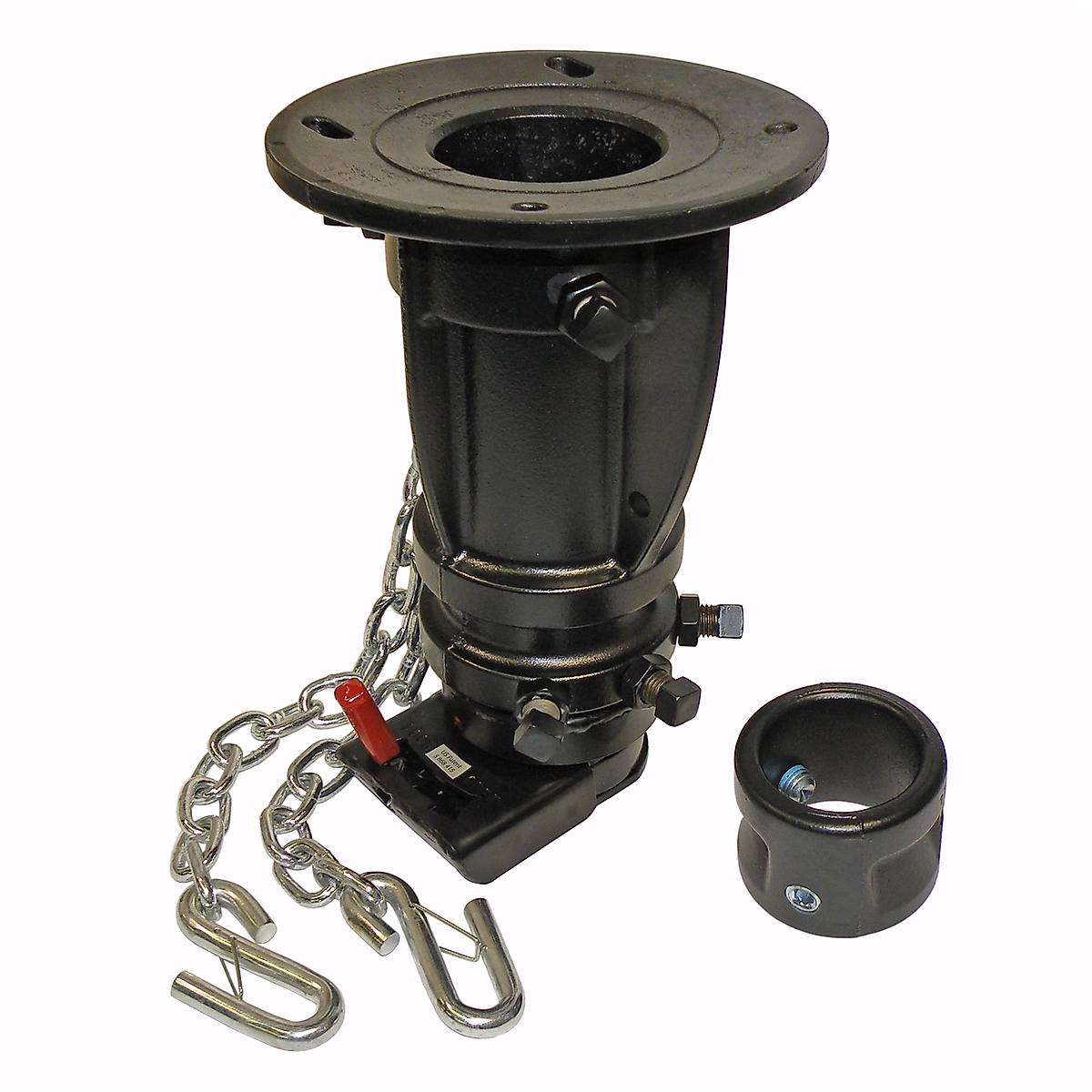 12" to 16" Adjustable height Convert-a-ball Fifth Wheel to Gooseneck Cushioned Trailer Hitch Adapter / Converter