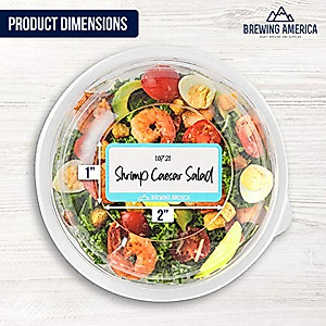 Dissolvable Food Labels for Food Containers - Made in USA - Great for Food Prep, Pantry, Canning, Freezer, Mason Jar Storage, Bottles and Rotation– No Scrubbing, No Residue - Teal