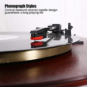 Zerodis Record Player Needle, 4pcs Turntable Replacement Record Player Cartridge Needle for Record Player Phonograph