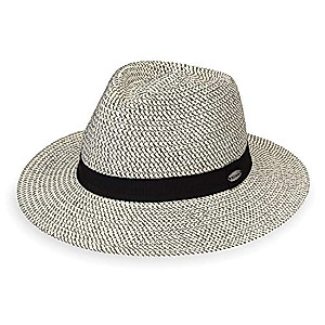 Wallaroo Hat Company Women’s Charlie Sun Hat – UPF 50+, Adjustable, Packable, Ready for Adventure, Designed in Australia, Ivory/Black