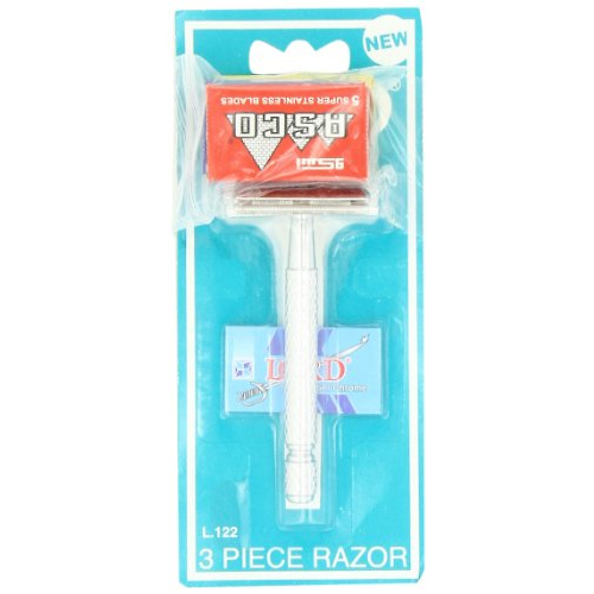 Lord TECH Double Edge Safety Razor + 15 Blades Shark ASCO BIGBEN