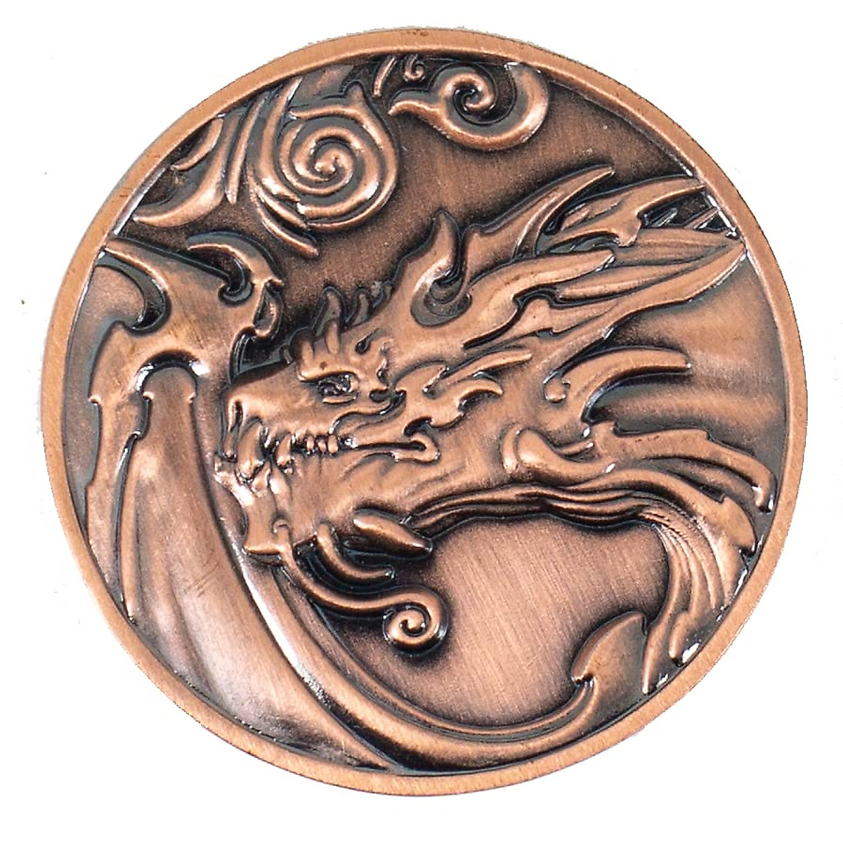Dragon D2 Coin - Antique Bronze Color