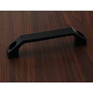 Semetall 2pcs Black Door Cabinet Pull Handles Suitable for Modern Drawer Handles Bridge Pulls Handles for Cupboard Arched Decorative Closets Door Handles Bookcases Cabinet Handles(140mm×33mm)