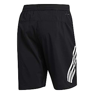 adidas Men's 4KRFT 3-Stripe+ Woven 9-Inch Short Black Medium