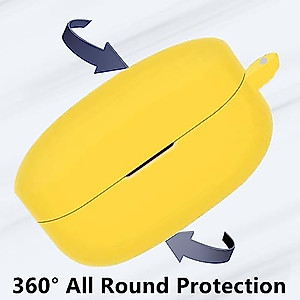 Sony WF-1000XM4 Case Cover, Soft Silicone Protective Case Skin Night Glow for Sony WF-1000XM4, Shockproof, Luminous Earbuds Case with Keychain, Glow in Dark, Wireless Charging