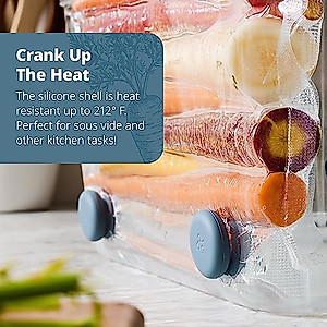 Greater Goods Sous Vide Magnets, Refrigerator Magnets, Stone Blue, Designed in St.Louis (Pack of 8)