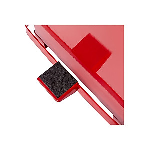 Rubbermaid Commercial ST7ERDPL Defenders Biohazard Step Can, Square, Steel, 7gal, Red