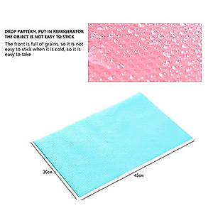 Larse Multifunction Refrigerator Mats,1pc Washable Fridge Mats Liners, Waterproof Fridge Pads Mat Shelves Drawer Table Mats Refrigerator Liners for Shelves (Blue, One Size)