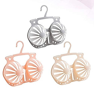 Cabilock Collapsible Clothes Drying Rack 3pcs Bra Hanger Anti-Deformation Bra Drying Rack Non-Slip Skirt Hangers Saving for Bra Underwear Pants Skirts Clothes Wire Hangers