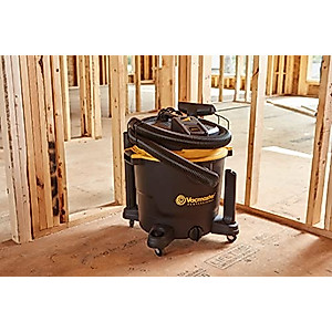 Vacmaster Professional - Wet/Dry Vac, 16 Gallon, Beast Series, 6.5 HP 2-1/2" Hose (VJH1612PF0201), Black