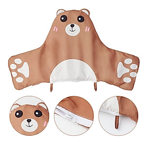 High Chair Cushion, for IKEA High Chair Cushion, Cushion High Chair, for IKEA Highchair Cushion for IKEA Antilop Highchair, Built-in Inflatable Cushion, Baby Sitting More Comfortable (Brown Bear)