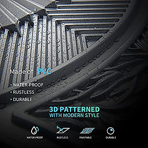 Art3d Drop Ceiling Tiles 24x24 in Grey (12-Pack, 48 Sq.ft), 3D Wainscoting Panels Glue Up 2x2