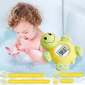 Cushore Baby Bath Thermometer (Upgraded Version) with Automatic Water Induction Switch, Baby Bath Float and Play Toy for Infant, Smart Accurate Bathroom Safety Temperature Thermometer ℃/℉