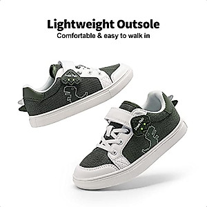 DREAM PAIRS Boys Girls Toddler Sneakers Casual Little Kids Walking Shoes Green Size 13 Little Kid SDFS2308K