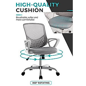 Ergonomic Office Chair Mesh Back Office Desk Chair Computer Chair Mid Back Task Chair for Home Office Gaming