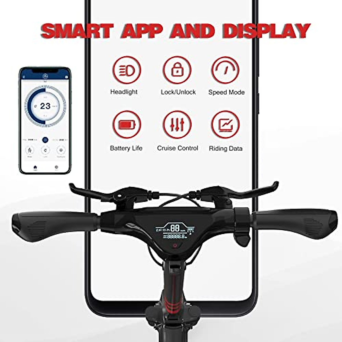 RCB Electric Scooter Adults, Double Shock Absorption, 500W Motor &18 MPH Portable Folding Commuting Electric Scooter Adults 20-25 Miles Long Range & 10" Inner Honeycomb Tires