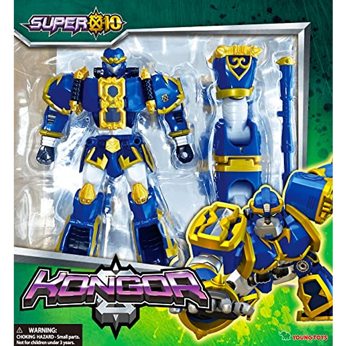 SUPER10 KONGOR, Youngtoys Transforming Collectible Toys Animals to Robot