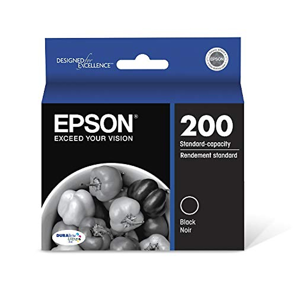 Epson T200 DURABrite Ultra Ink Standard Capacity Black Cartridge (T200120) for Select Expression and Workforce Printers