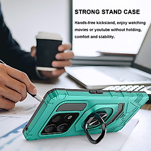 Ailiber Compatible with OnePlus 10 Pro Case, 1+ 10 Pro Case with Screen Protector, Ring Kickstand for Magnetic Car Mount, Heavy Duty Shockproof Protective Rugged Phone Cover for One Plus 10 Pro-Green