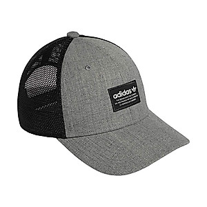 adidas Originals Men's Originals Trefoil Trucker, Heather Grey, One Size