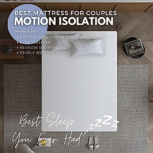 L’Baiet 10” Gel Memory Foam Mattress, Queen Size/Bed in a Box/Medium Firm/Breathable Cooling-Gel Comfort Technology/Pressure Relief/Comfy Support/Soft Fabric Cover/CertiPUR-US Certified