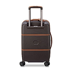 DELSEY Paris Chatelet Hardside 2.0 Luggage with Spinner Wheels, Chocolate Brown, Carry-on 19 Inch