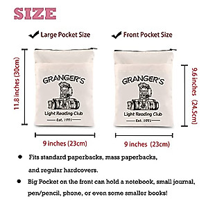 Granger's Quote Book Sleeve Fantasy Novels Lover Gift GRANGER'S Light Reading Club Est. 1991 Waterproof Zipper Pouch (GRANGER'S Light)