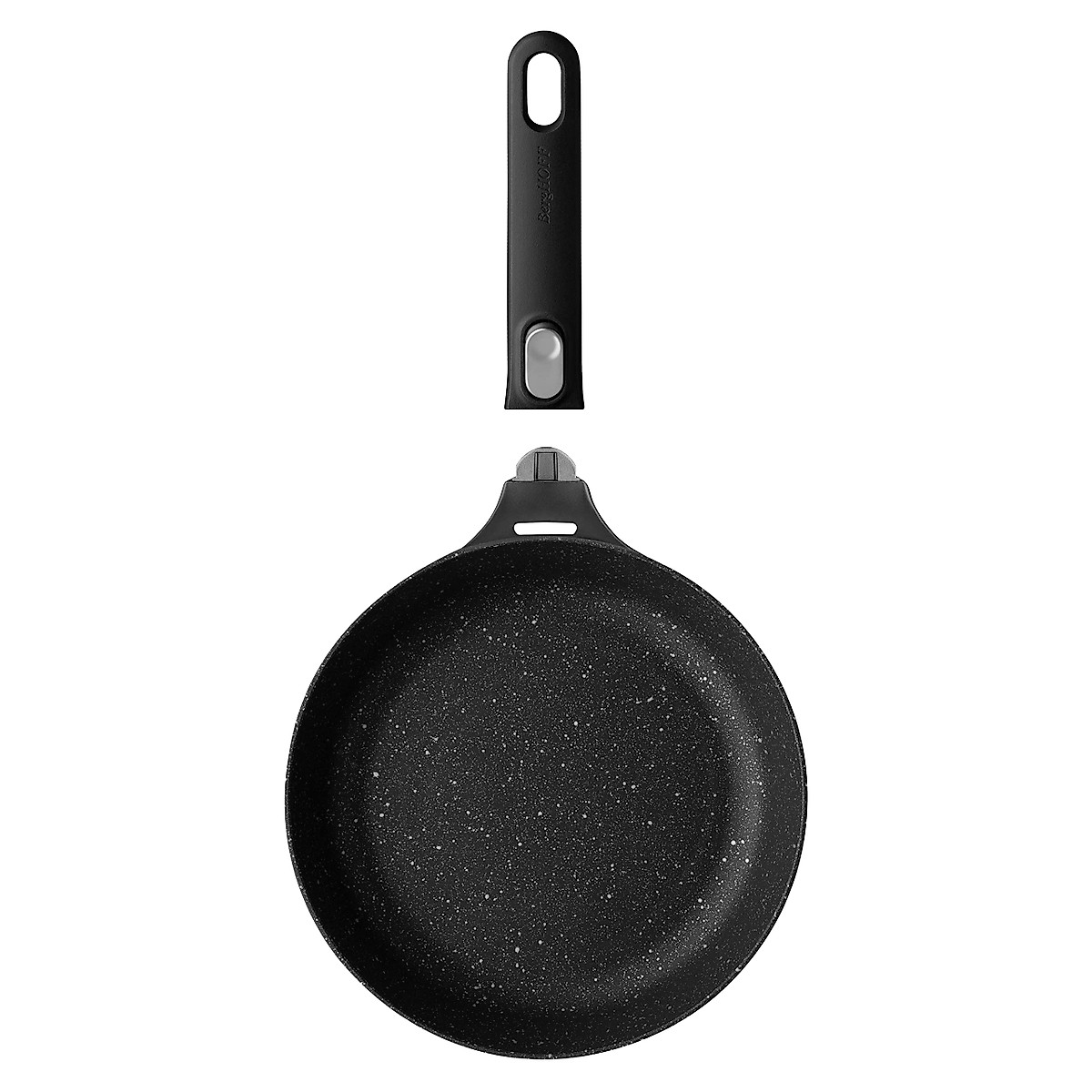 Berghoff GEM Non-Stick Cast Aluminum Frying Pan 10" 1.8 qt. Stay-Cool Detachable Handle Ferno-Green PFOA-Free Induction Cooktop Fast Heating Oven Safe