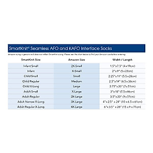 SMARTKNIT Seamless AFO Interface Socks 3 Pack - Child Regular - White