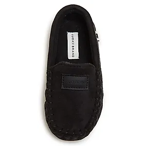 Lucky Brand Boy's Micro-Suede Moccasin Loafer Slippers